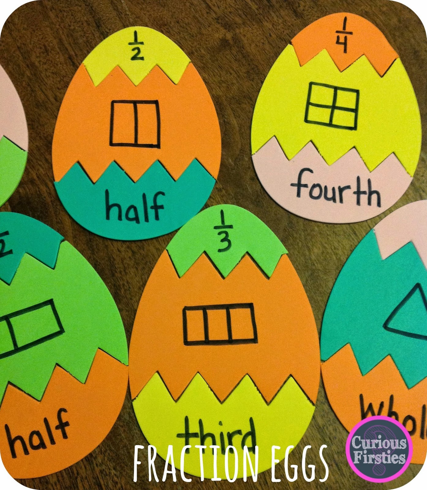 Curious Firsties: Egg Puzzles: Math Review
