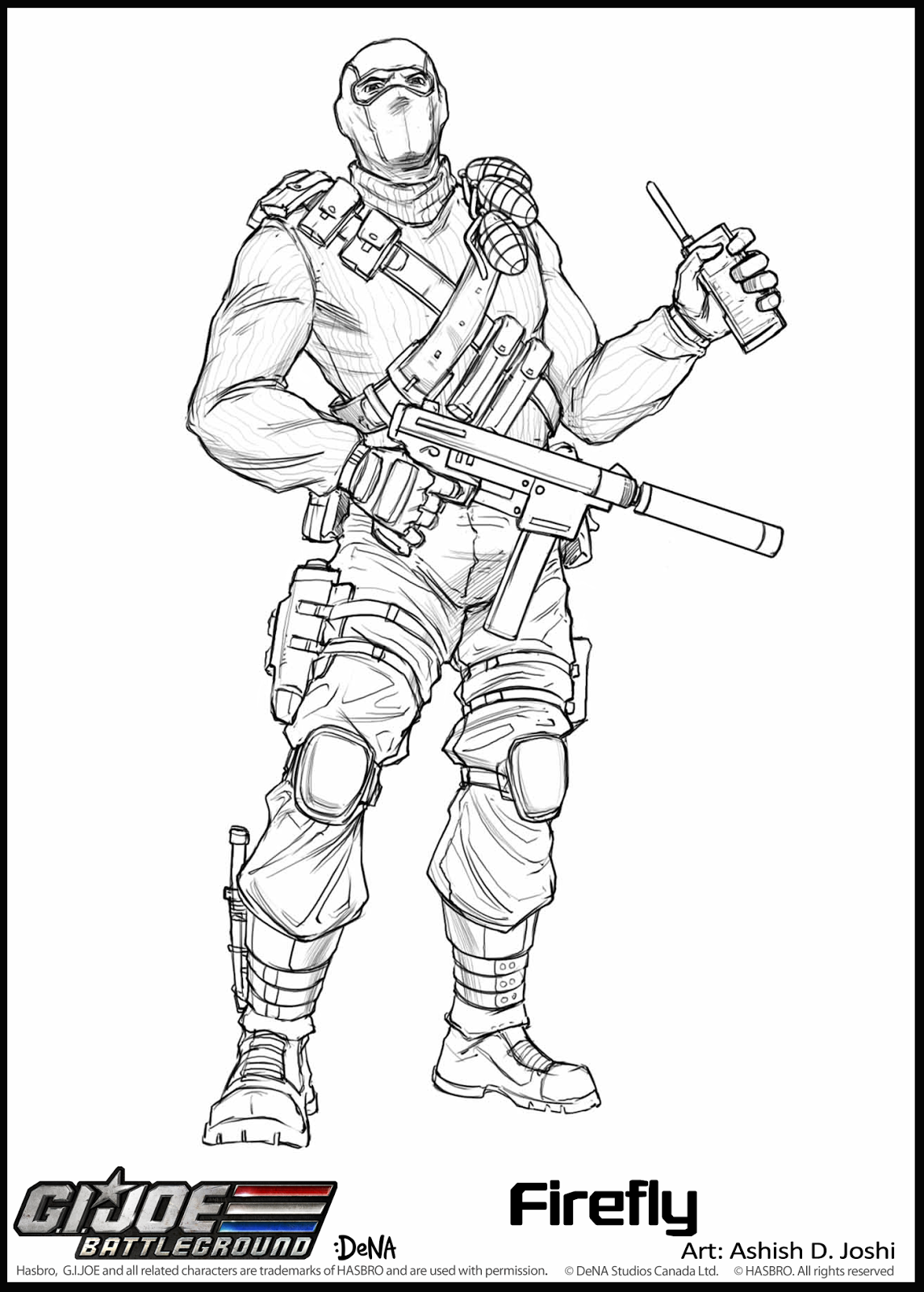 ATOMIC HERMIT: G.I.JOE Battleground line Art