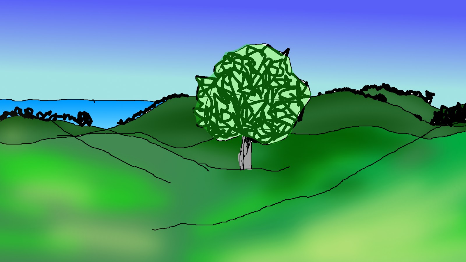 My Artwork: Contour Drawing