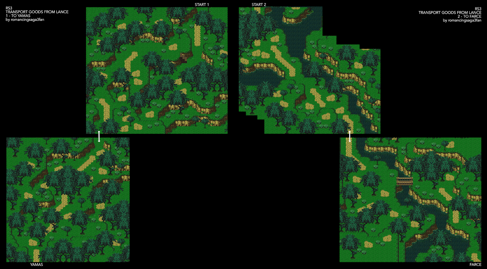 Romancing Saga 3: Maps