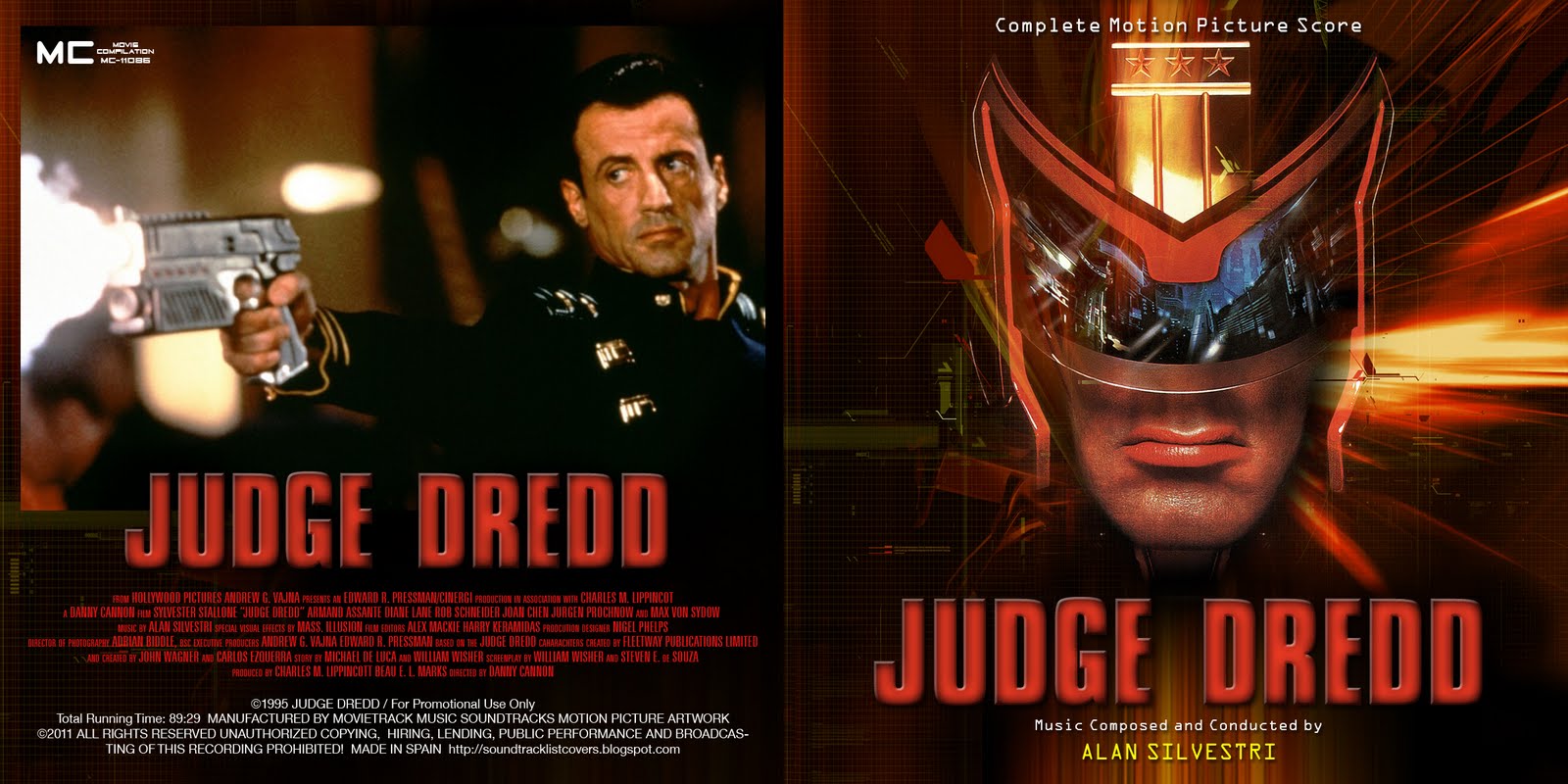 Soundtrack List Covers: Judge Dredd Complete (Alan Silvestri)