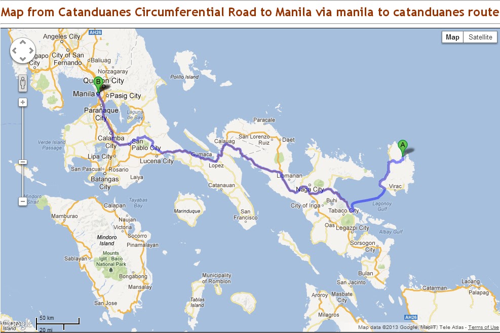 Virac, Catanduanes: Transportation
