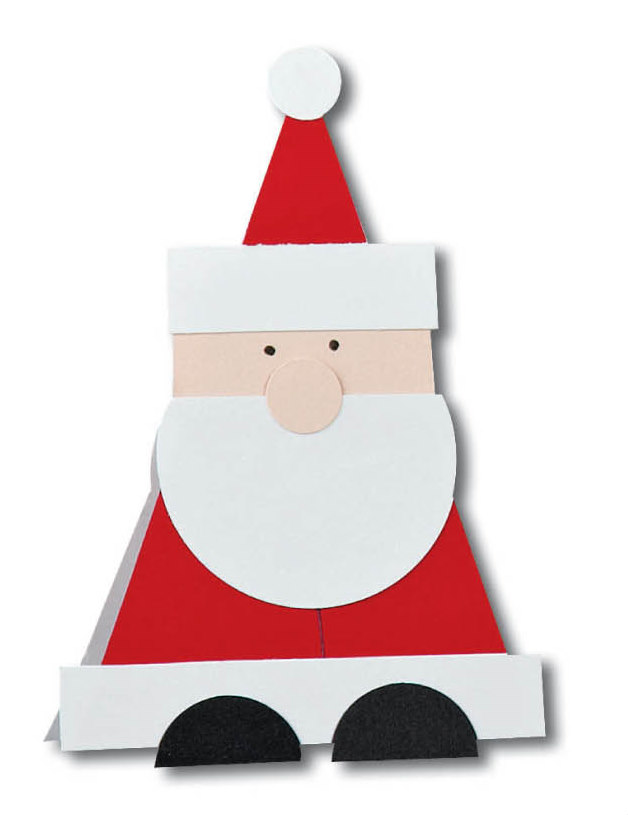 Stampin' with Irina: Good Findings: Triangle Santa Card