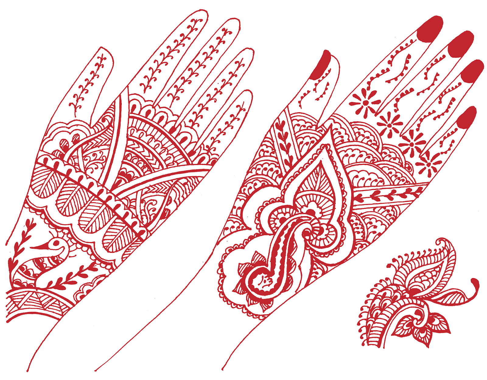 Tamil Cliparts: Marudhani Designs