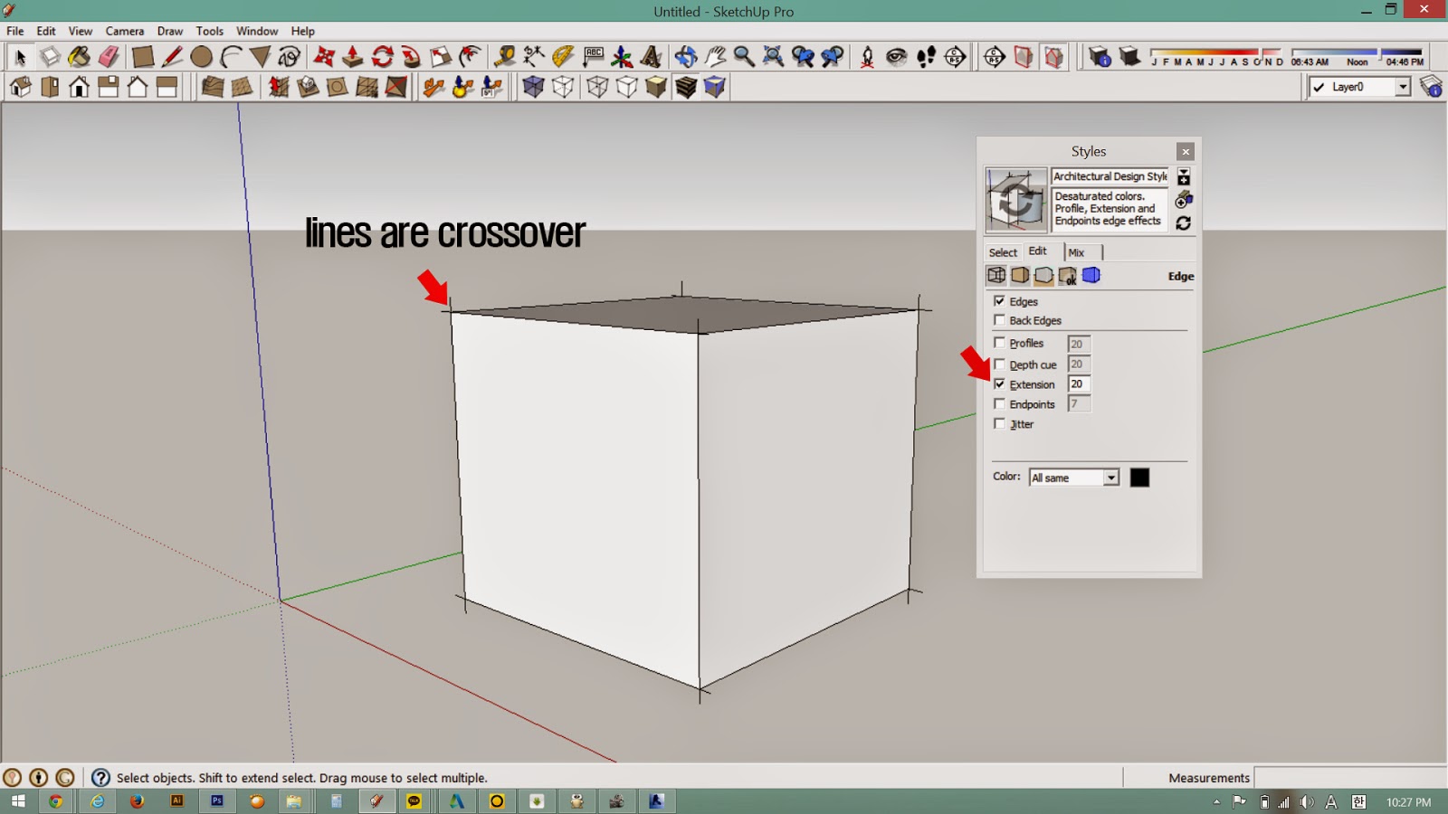 RENDERING-STUDIO: Sketchup Tutorial Part 2 - Understanding the Basic