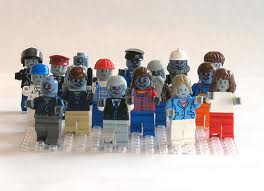 magicpiranha: How to make a Lego zombie survivor and three zombies