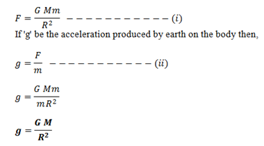 Relation between 'g' & 'G' - Reference Notes