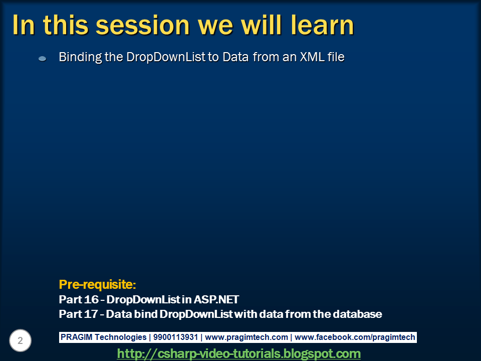 Sql Server Net And C Video Tutorial Part 18 Data Binding Dropdownlist To An Xml File