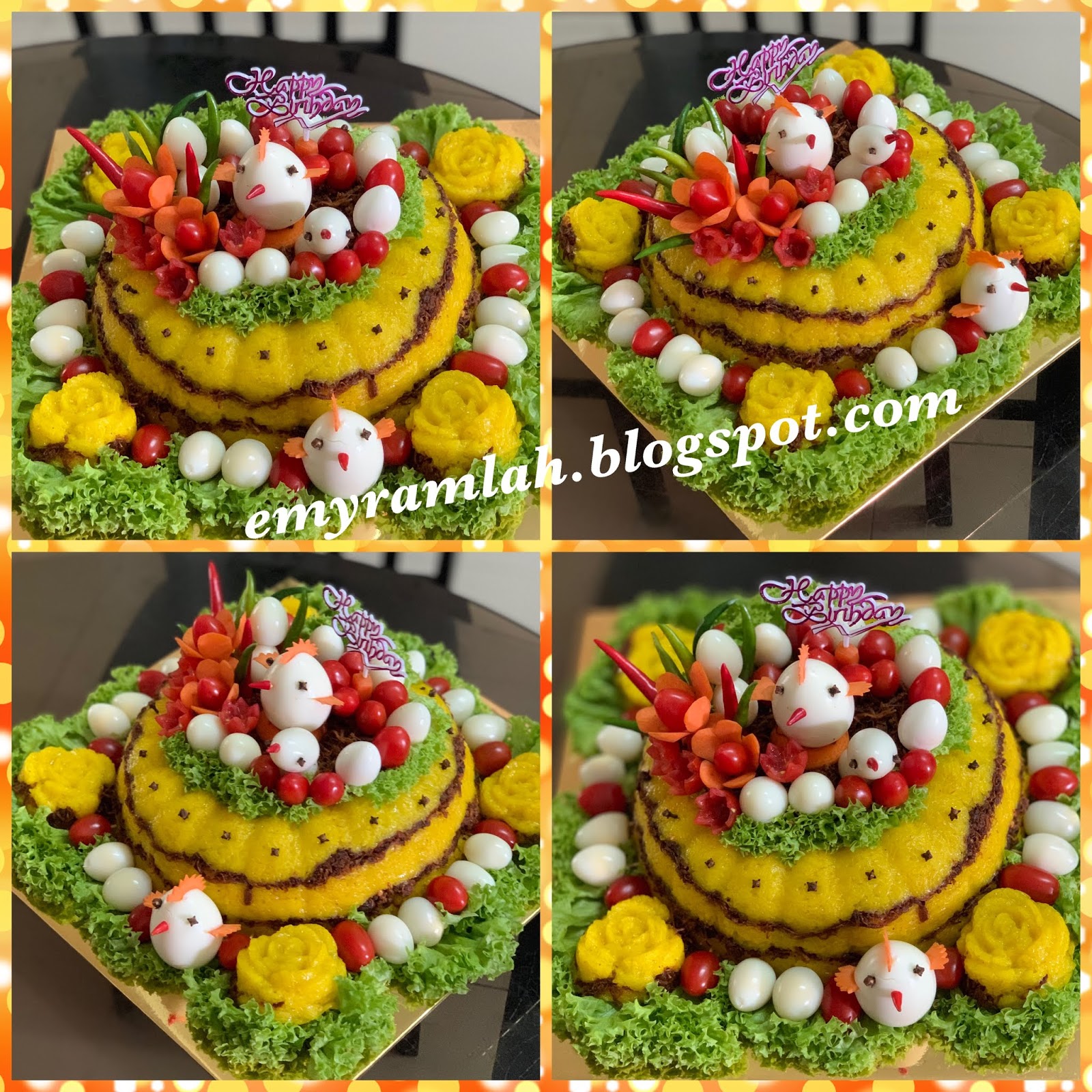 Idaman Hati: Pulut Kuning Serunding Berlapis Berhias