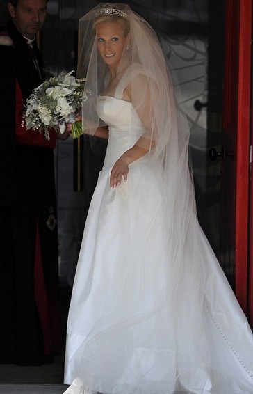 Zara Phillips Wedding Dress Pictures Gallery