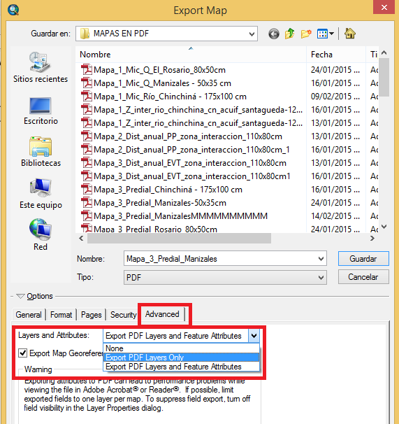 Geoinformación: Como crear un GeoPDF en ArcGIS