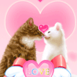 Animowane buziaczki Mireczki: Animowane gify i obrazki całuski zwierząt