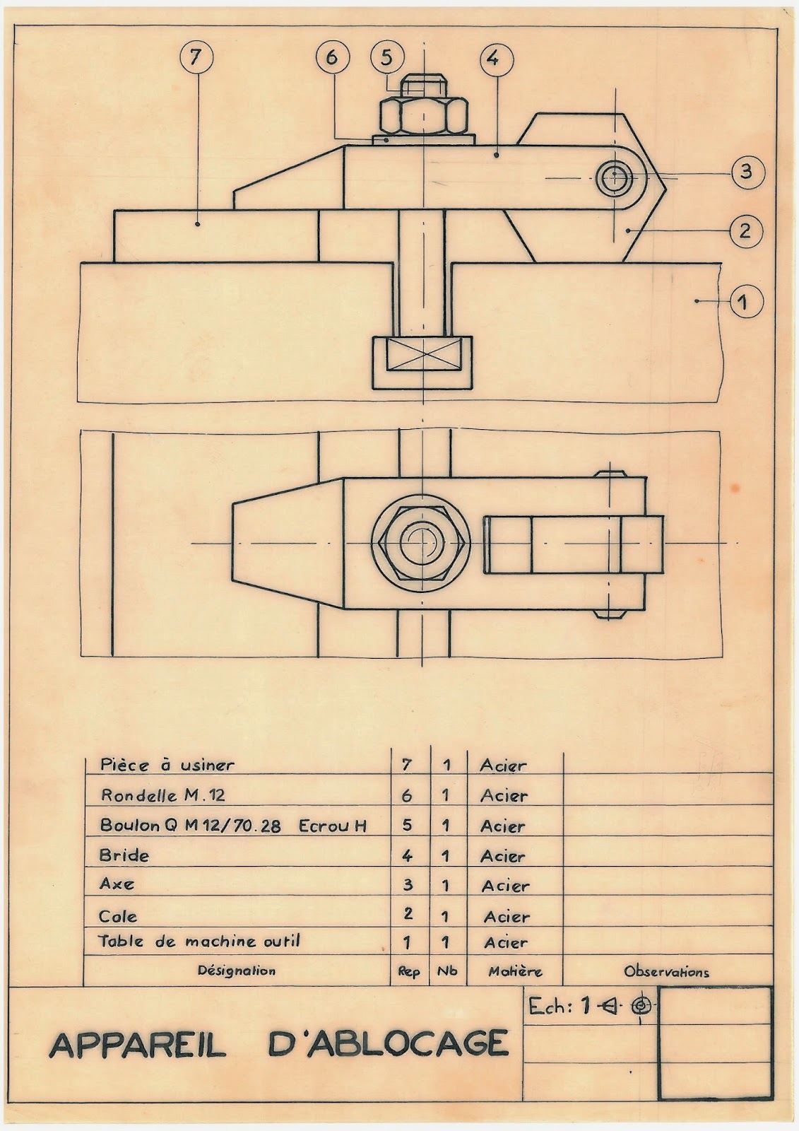 MECANIQUE EN LIGNE: Dessin technique