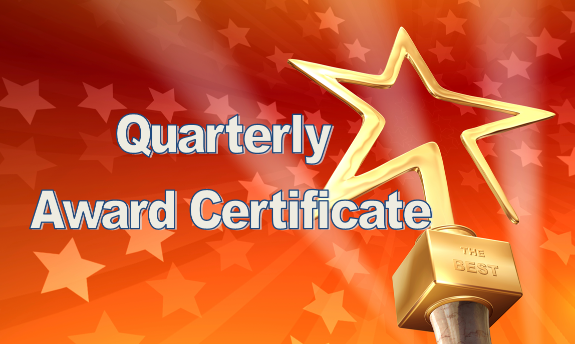 tagadepedfiles: Quarterly Award Certificate