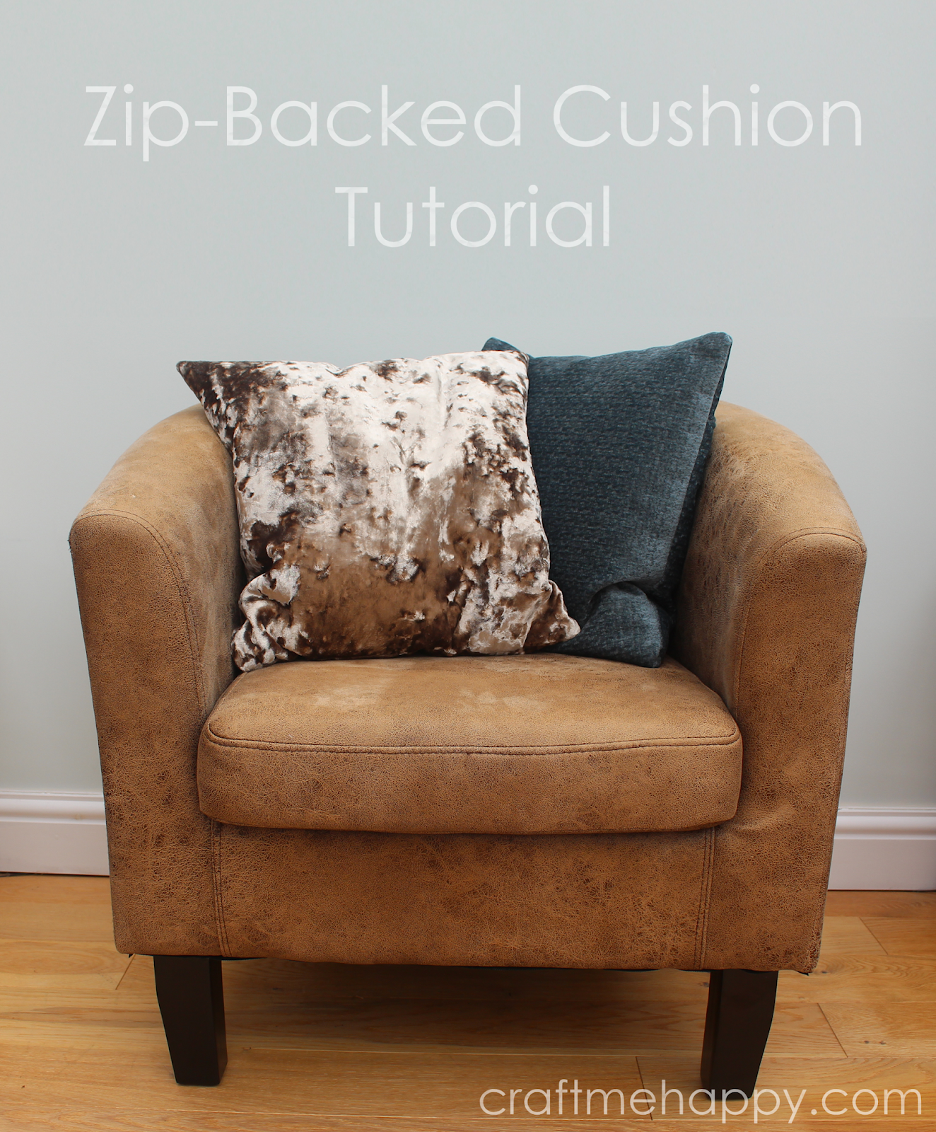Getting to Grips with Zips - A Beginners' Simple Zip-Backed Cushion ...