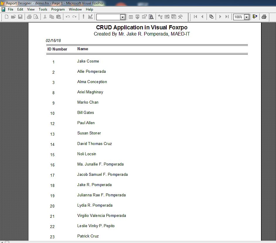 Free Programming Source Codes And Computer Programming Tutorials Crud Application In Microsoft