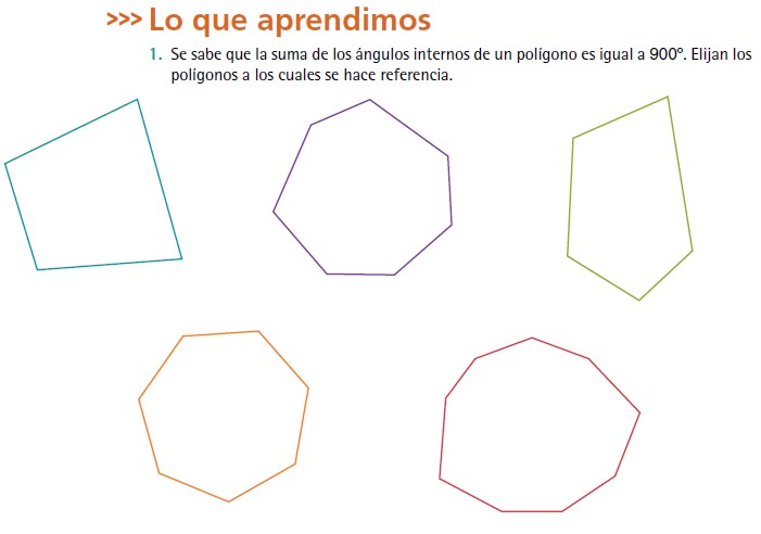 Mate 2 Secundaria: Los polígonos y sus ángulos internos.