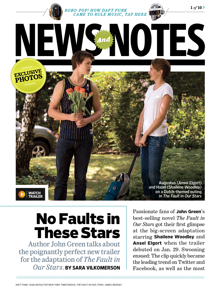The Fault in Our Stars - Movie Fansite: New TFIOS Stills and EW ...