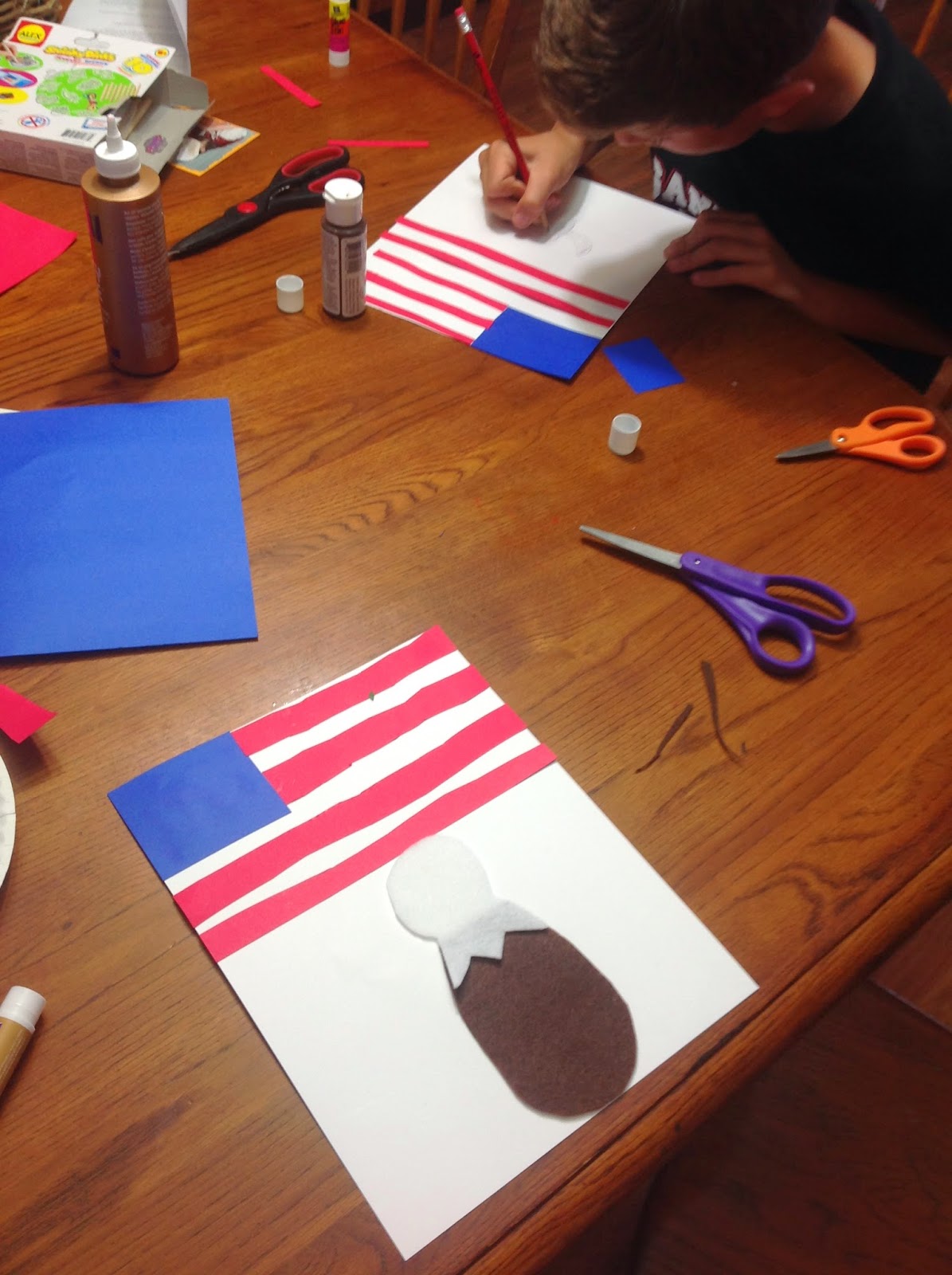 Working Mom Wonders: Memorial Day/Flag Day/4th of July Craft