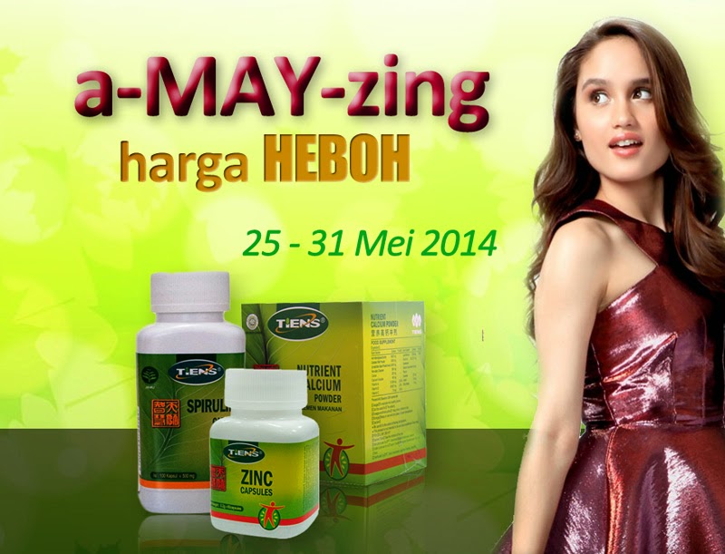Suplemen Peninggi Badan Tiens Kalsium NHCP, Zinc dan Spirulina: Promo ...