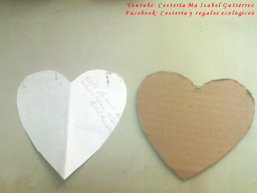 Dulcero corazón hecho de cartón y papel | Manualidades