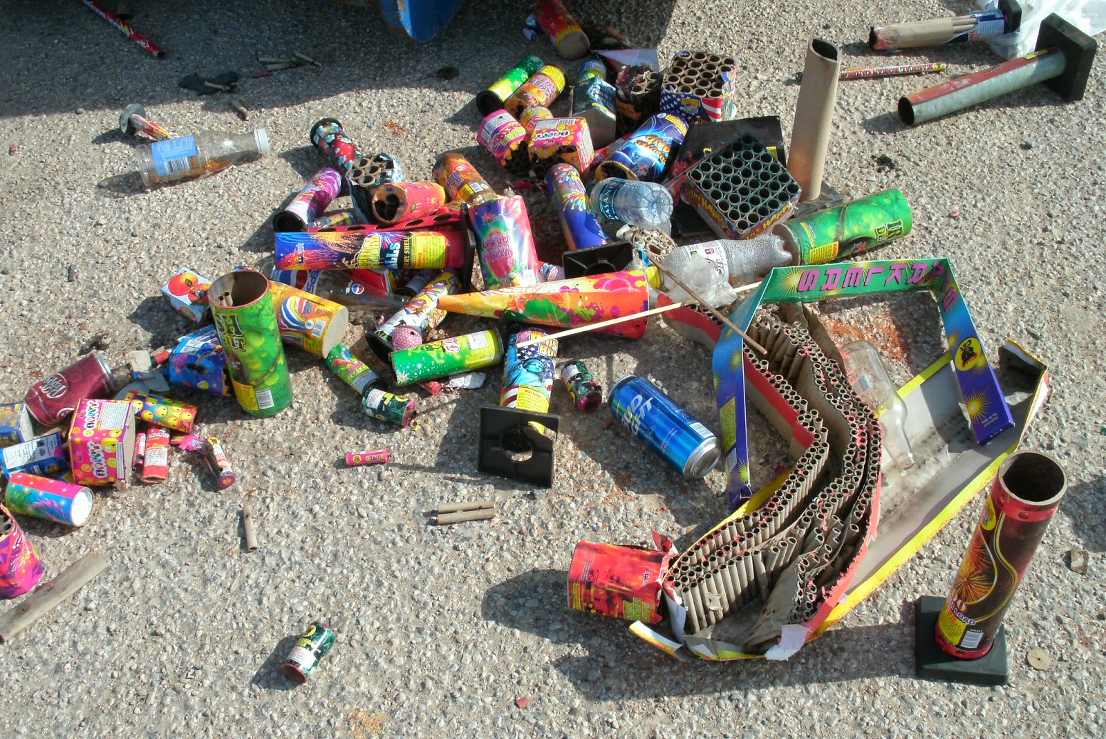 Twin Buttes Reservoir: Bad Omen: Fireworks OK Outside City Limits