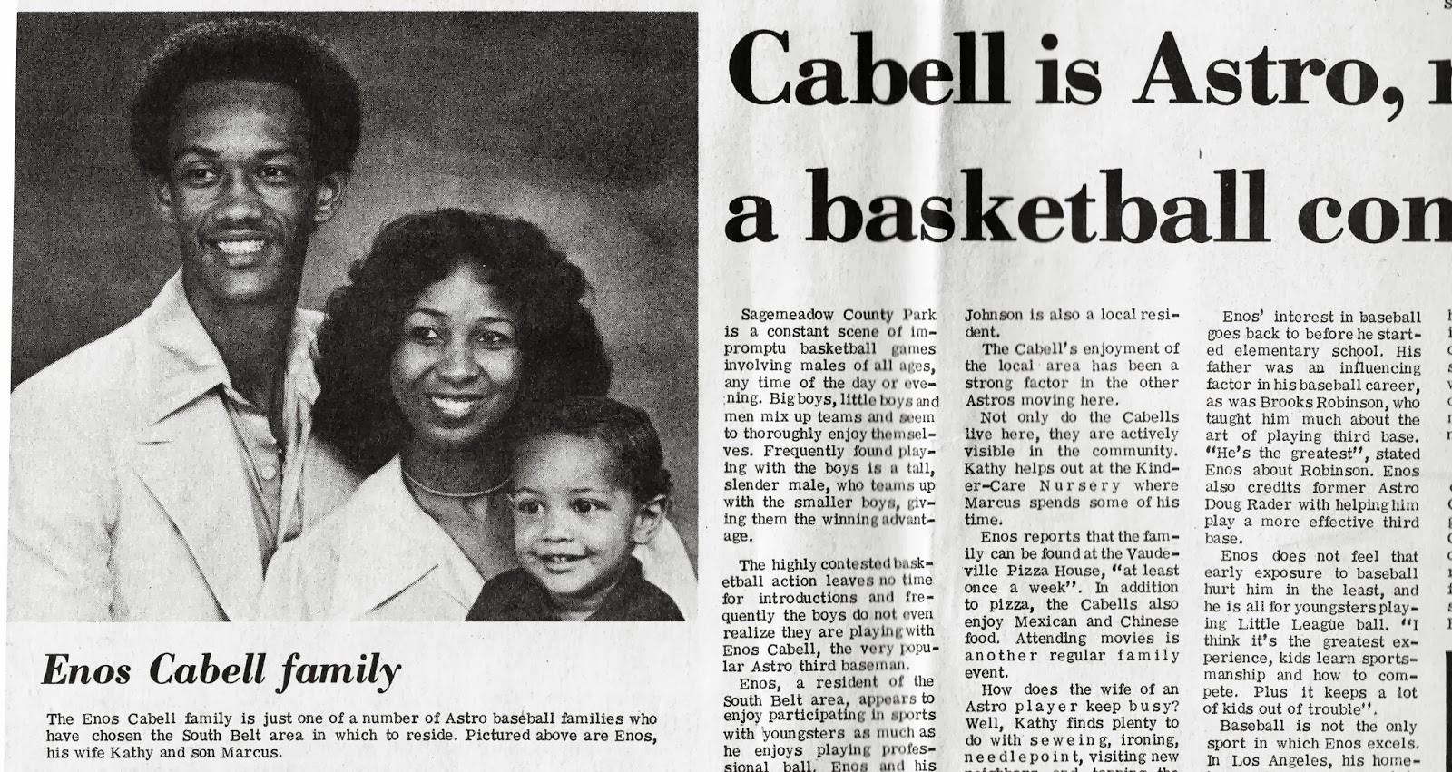 South Belt Houston Digital History Archive: Enos Cabell Family Calls ...