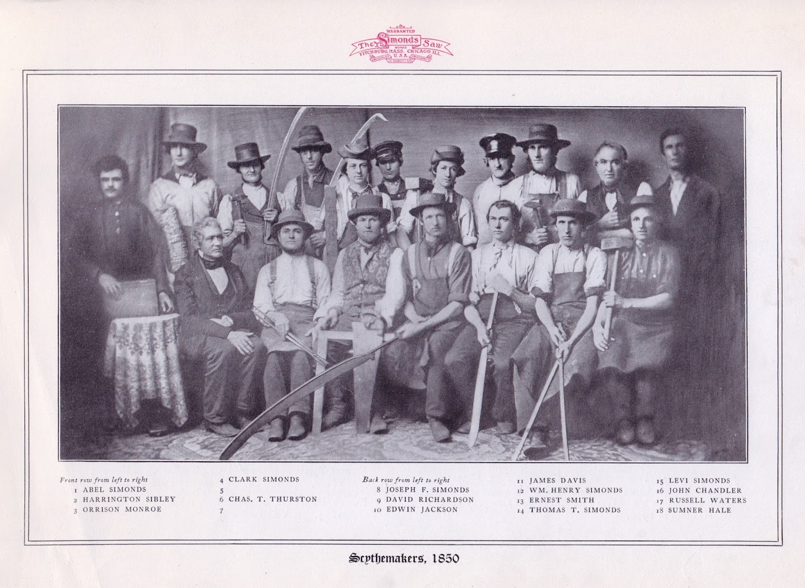 Simonds Saw and Tool History : 2017