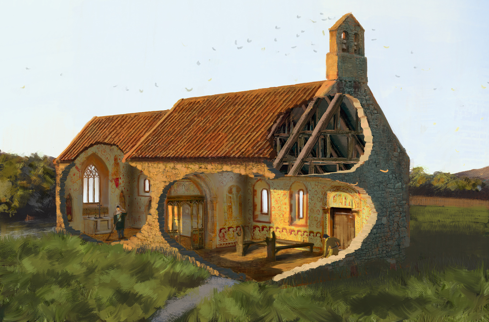 Líníocht Blog - blog of J G O'Donoghue: Inside a Medieval Parish Church ...