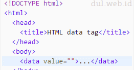 Pengertian HTML data Dan Contohnya