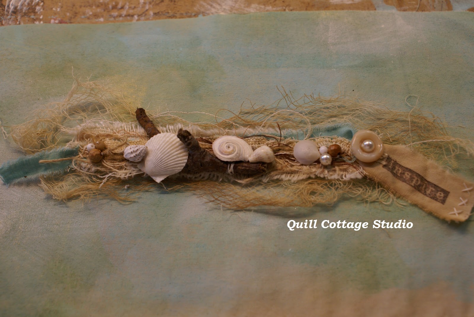Quill Cottage: SEWING SEA SHELLS BY THE SEA SHORE...