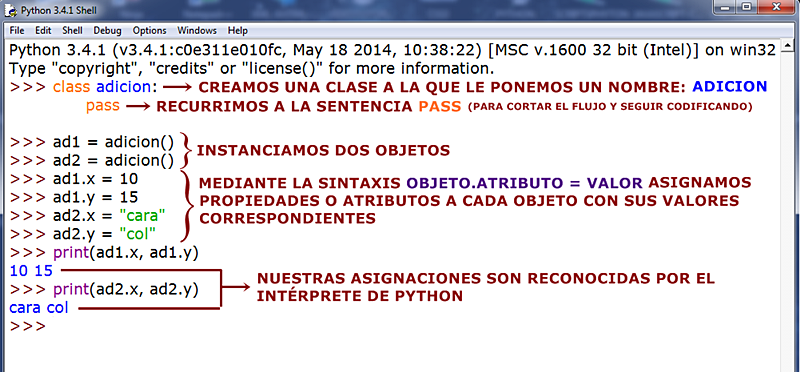 APRENDER A PROGRAMAR CON PYTHON: CLASES I