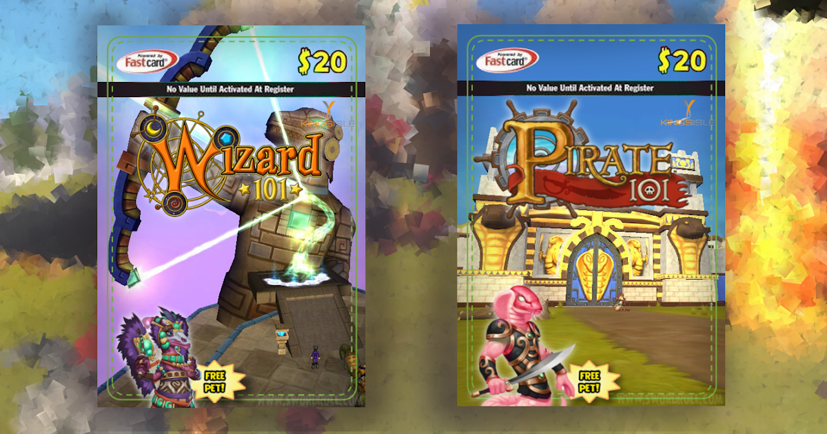 Wizard101 Azteca Giftcard & Pirate101 Aquila Giftcard - Swordroll's ...