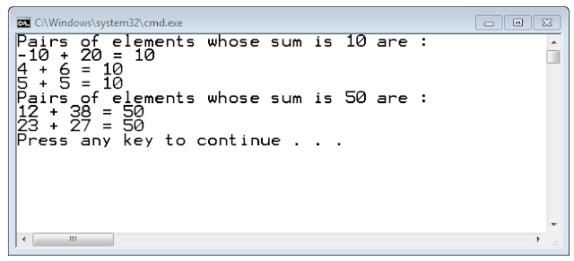 Write Java Program To Find All Pairs Of Elements In An Array Whose Sum ... Write Java Program To Find All Pairs Of Elements In An Array Whose Sum ...
