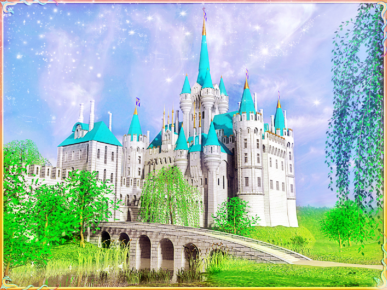 Fondo de Pantalla para niños pequeños Castillo del reino