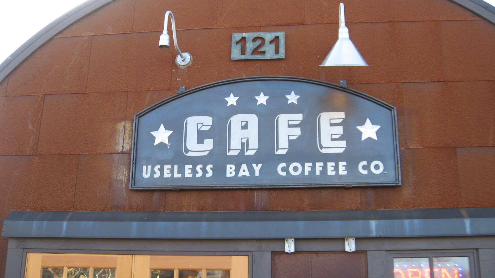 HEAVY METAL WORKS: Metal Sign Upgrade - "Useless Bay Coffee Co"