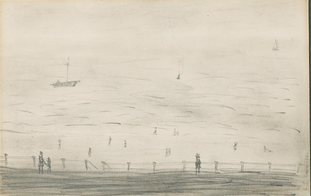 The Works of Laurence Stephen Lowry: 1960 - The Promenade, Whitley Bay