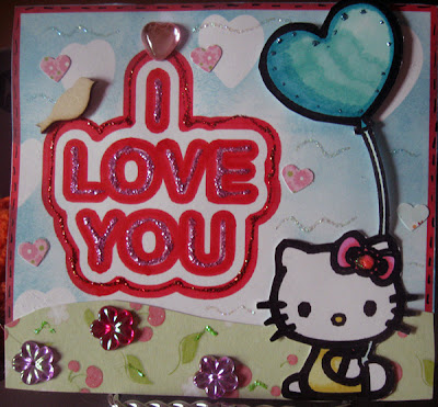 LovetoCreateCards: Hello Kitty Love you Card