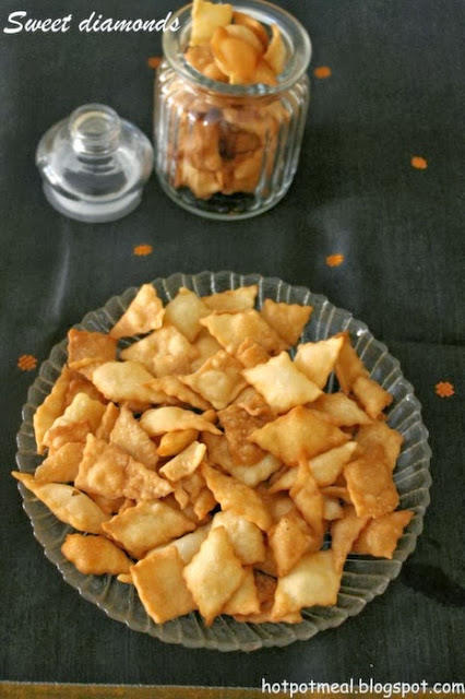 Hot pot cooking: Sweet diamonds