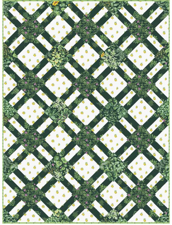 Quilt Inspiration: Free pattern day: Lattice and Woven quilts