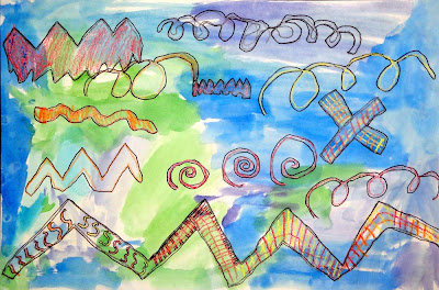 Lines from the Art Room: Finished First Grade Line Projects
