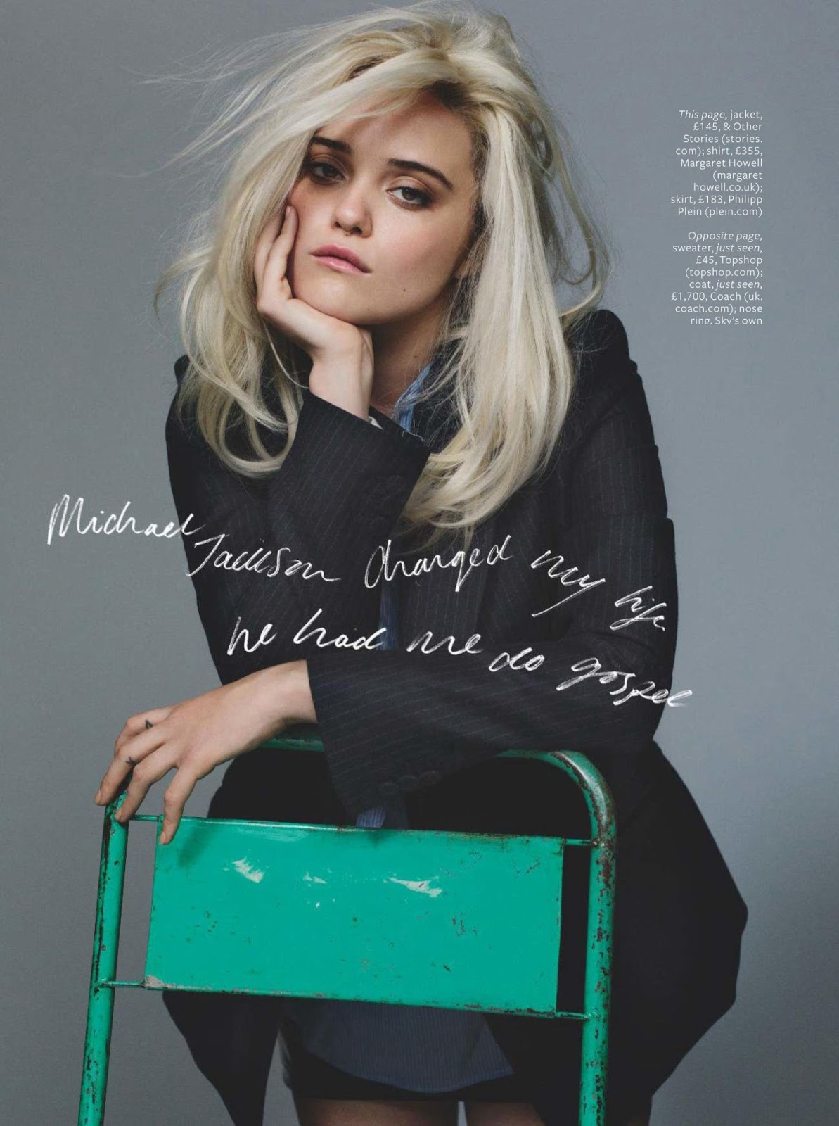Dreaming of Dior: "Sky's the Limit" Sky Ferreira for InStyle UK ...