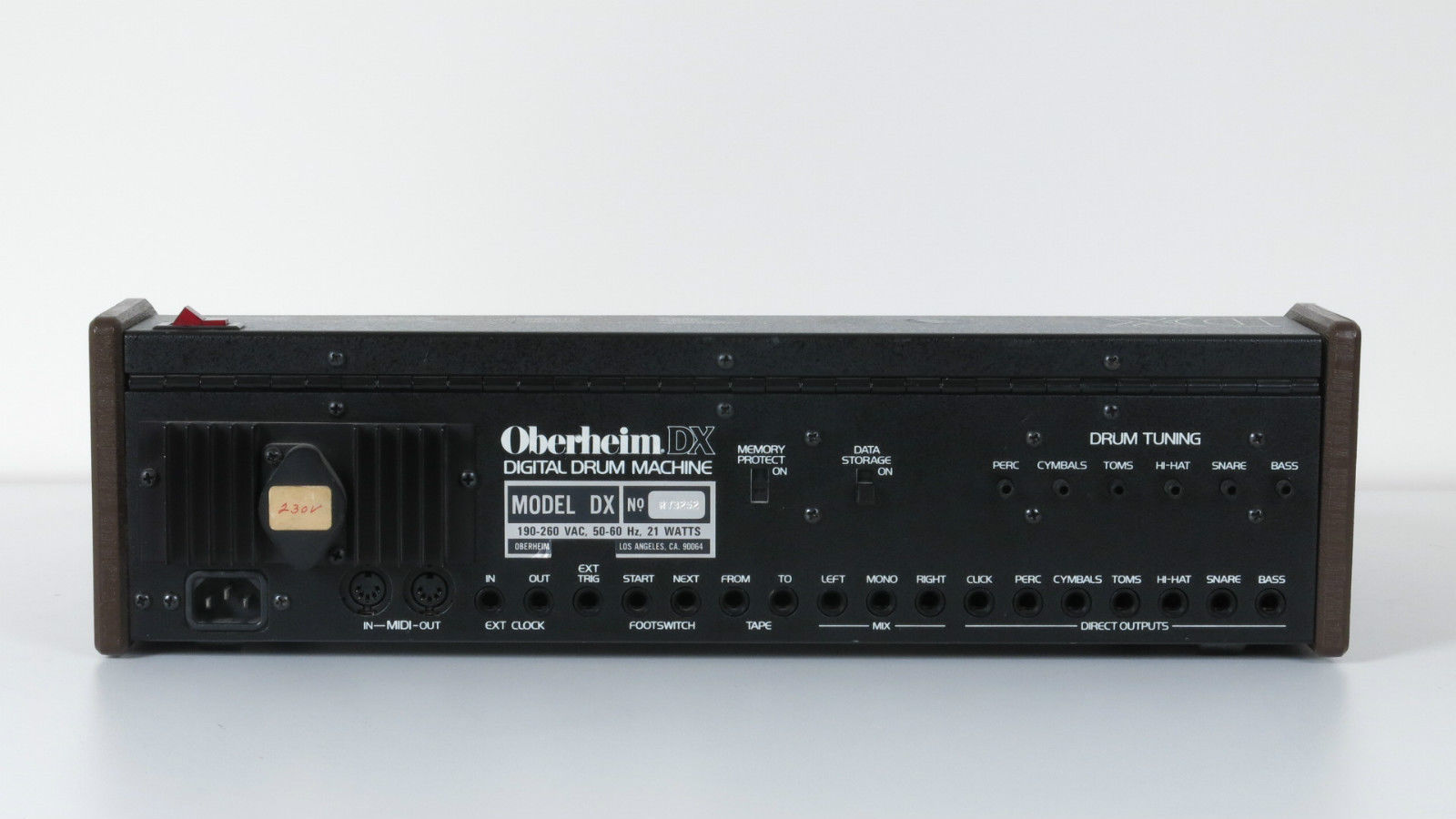 MATRIXSYNTH: Oberheim DX with factory MIDI vintage drum machine SN R73252