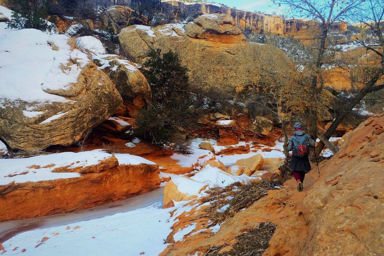 Rambling Hemlock: Winter hiking in Cedar Mesa, Utah