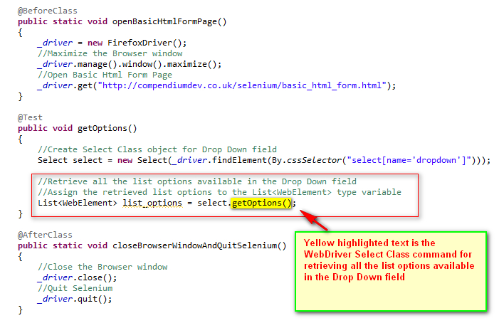 Selenium-By-Arun: 424. Using getOptions( ) to get all the options ...