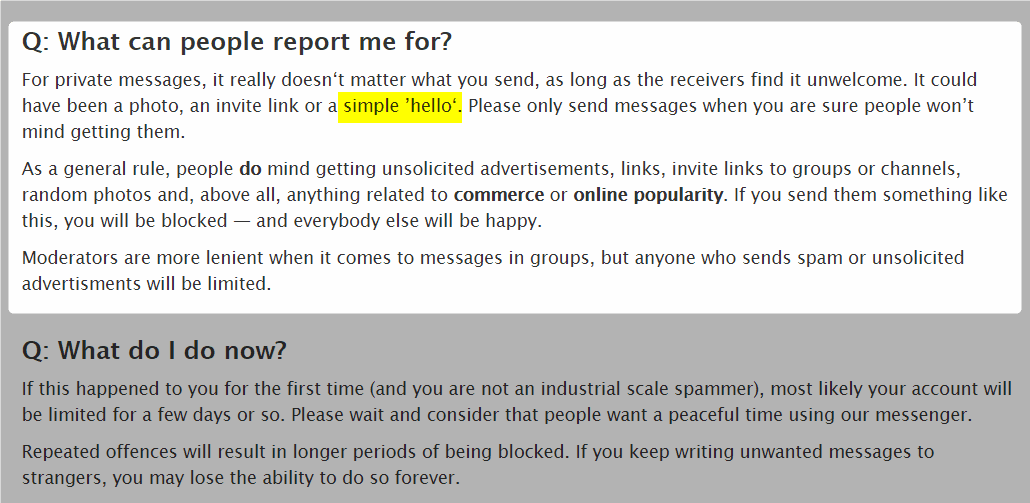 Report Spam: Hal yang Menyebabkan Tidak Bisa Mengirim Pesan di Telegram ...