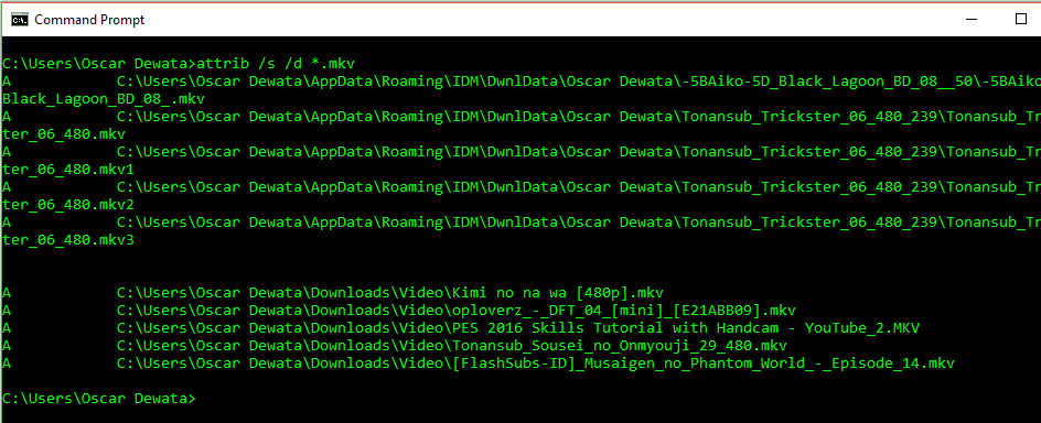 Mencari File berdasarkan Ekstensi/Format File di cmd sampai akar ...