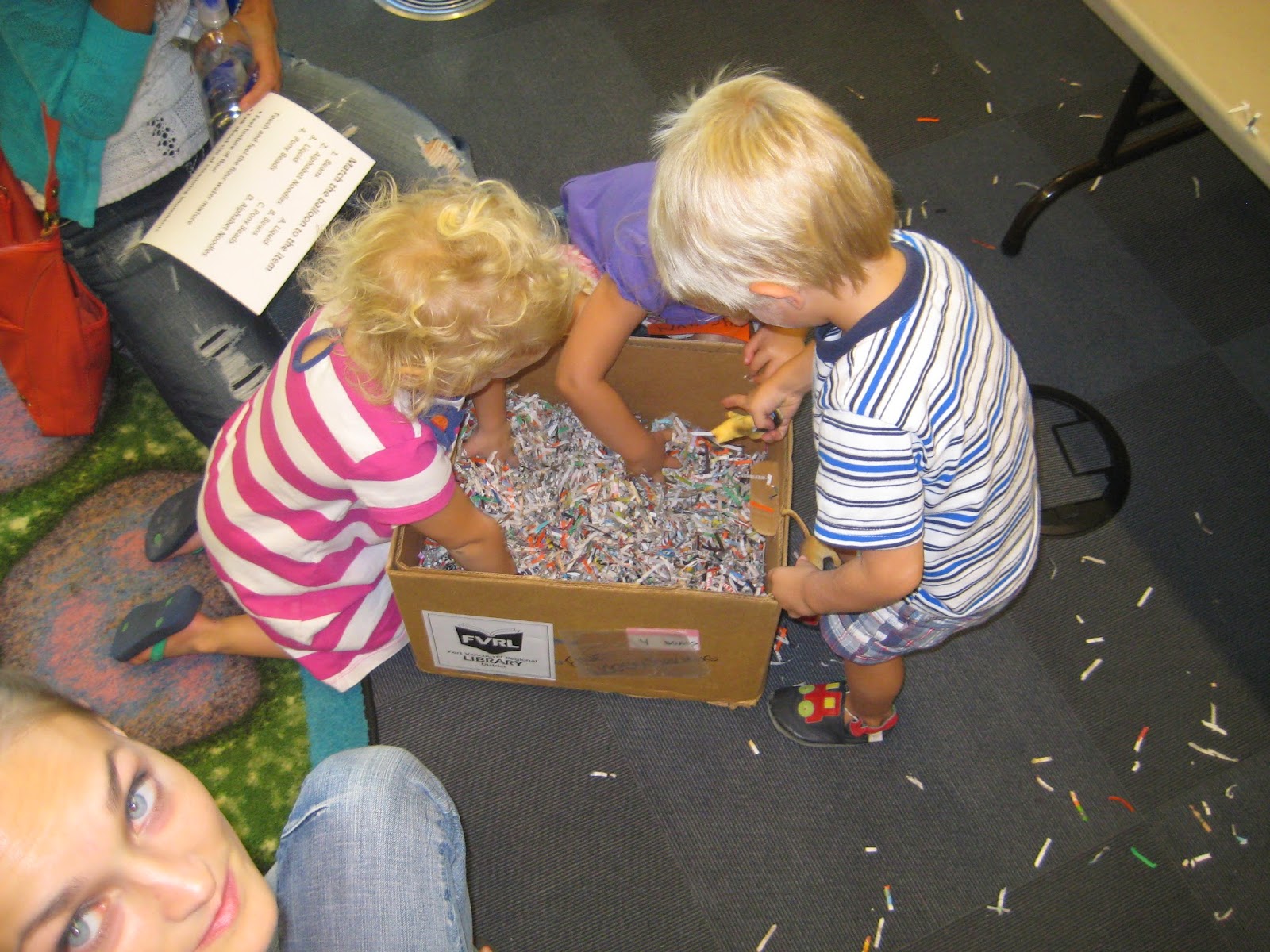 with kiddos @ the library: Explore! STEAM for preschoolers: Sensory