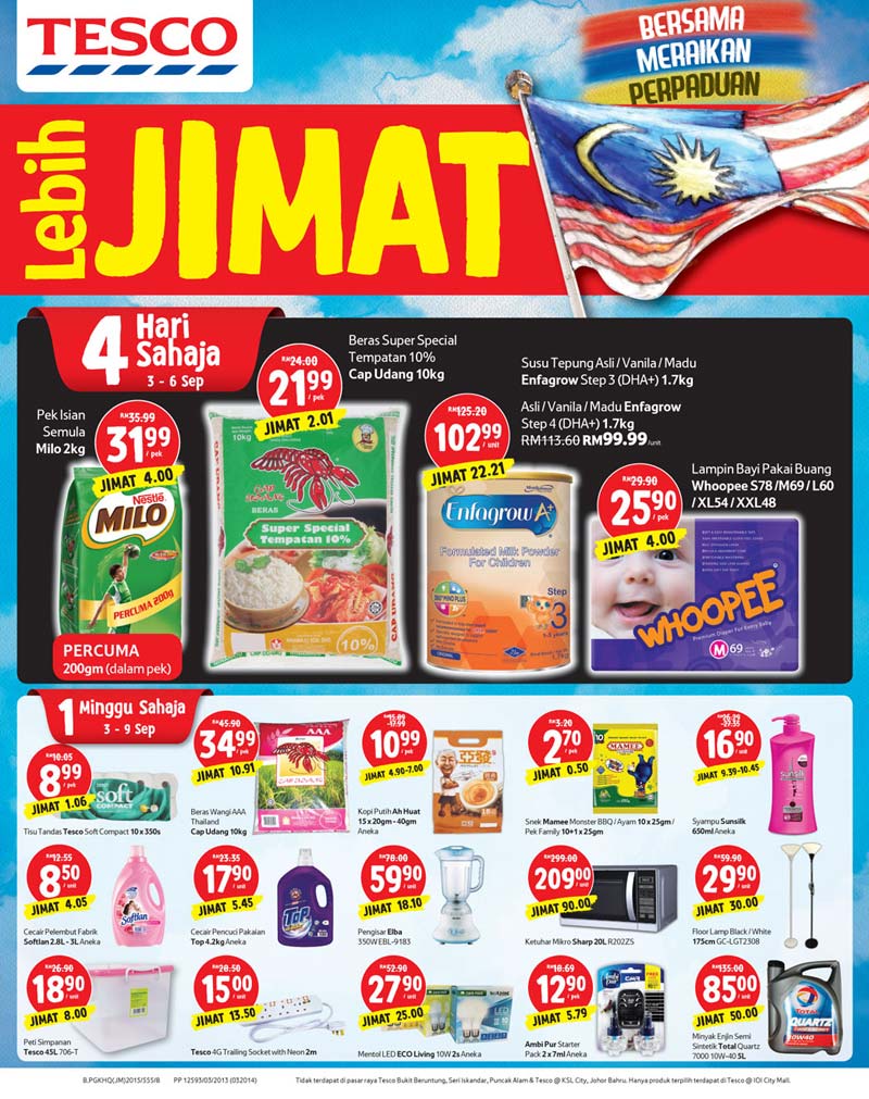 Tesco Promotion 3 September – 9 September 2015 | Tesco Promotion Malaysia