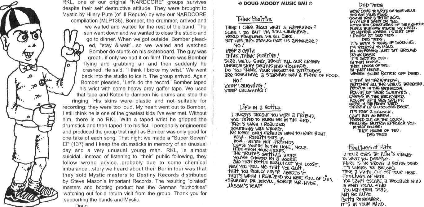 TIL Bomber Manzullo of RKL recorded the entire Keep Laughing Album with ...